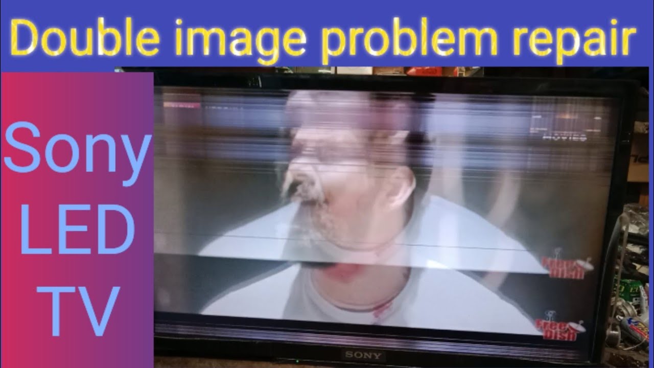 Sony led Tv dubal image problem repair - YouTube