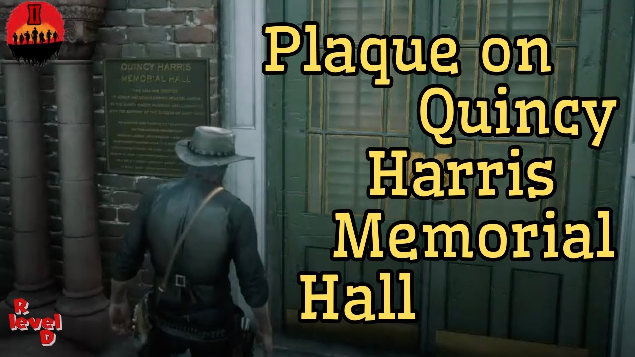 John finds the plaque with Arthur's name on Quincy Harris Memorial Hall ...