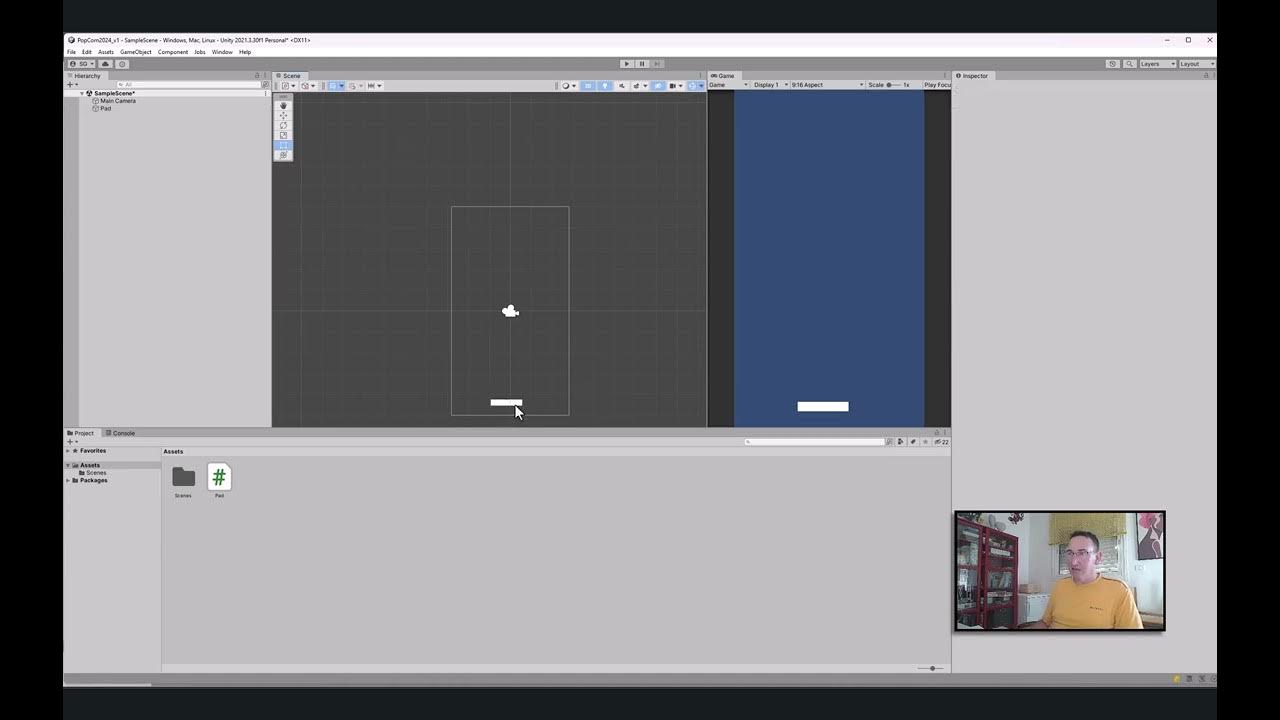 Building popcorn breakout game in Unity part 3 - changing direction - YouTube
