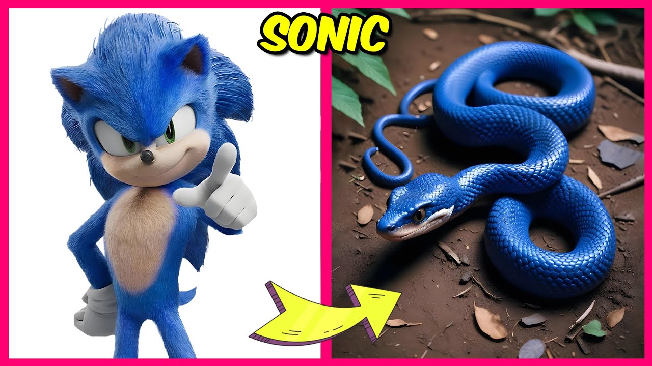 Sonic the Hedgehog 3 Characters As Snakes 🐍🦔 + Their Growing Up ...