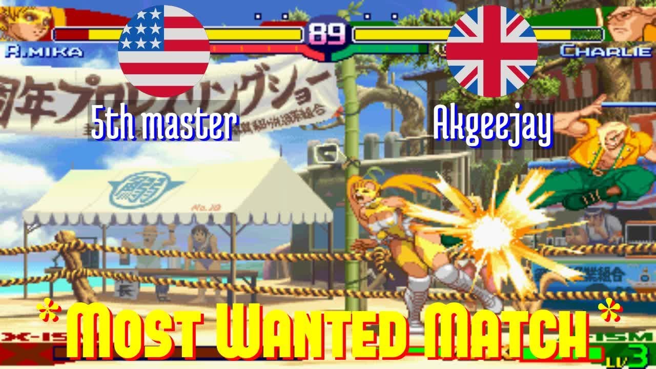 @sfa3: 5th master (US) vs Akgeejay (GB) [Street Fighter Alpha 3 Fightcade] Sep 3 - YouTube