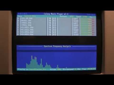 Tandy 1000SL smokes an EGA monitor & plays MOD files