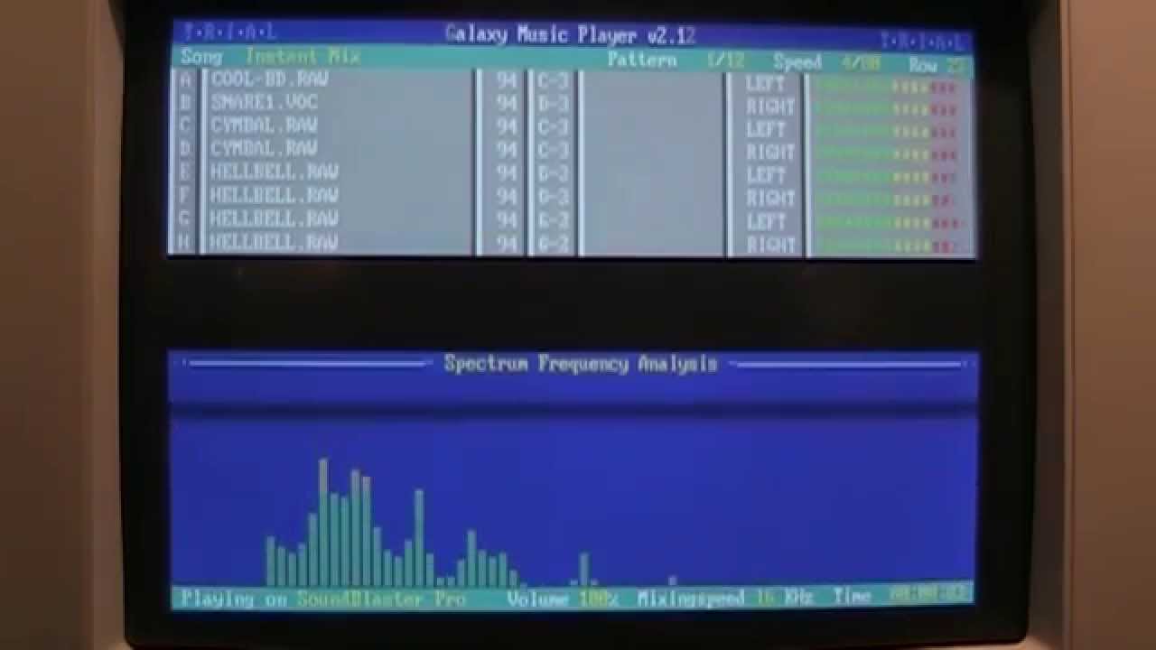 Tandy 1000SL smokes an EGA monitor & plays MOD files - YouTube