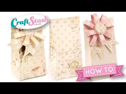 Easy Gift Bag Papercraft Tutorial | CraftStash - YouTube
