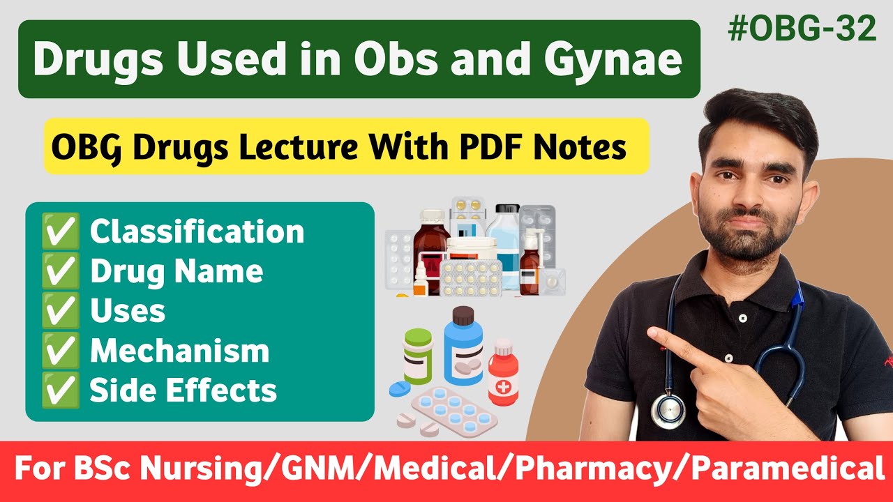 Drugs Used in Obstetrics And Gynaecology | Drugs Used in OBG in Hindi ...