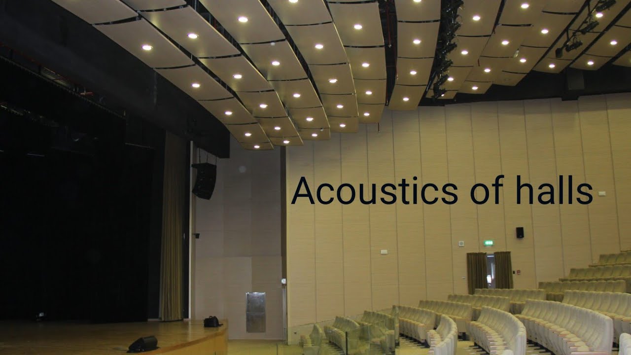 Acoustics of halls: Reverberation time & Sabine's Formula - YouTube