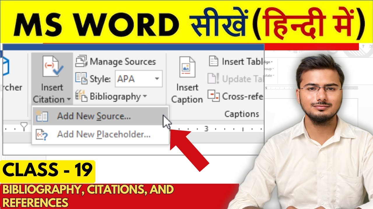 How to Create a Bibliography, Citations, and References in MS Word ...