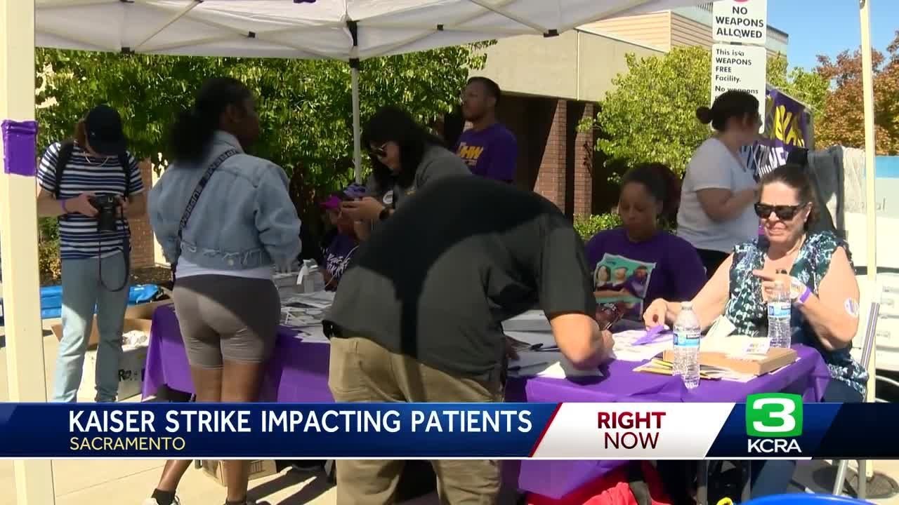 How Kaiser's strike is impacting patients - YouTube