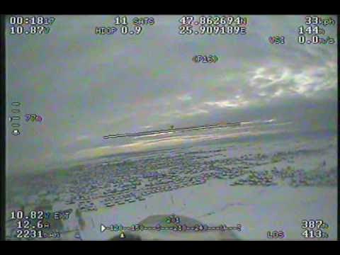 DOSD V2 , Twinstar , Autopilot doing 19 waypoints - YouTube