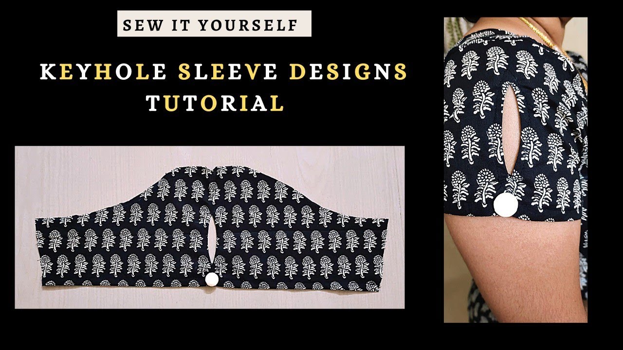 Keyhole Sleeve Design cutting and stitching/ simple and Easy sleeve ...