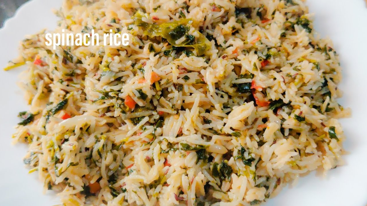 spinach rice/கீரை சாதம்/chaulai ki rice/lunch box recipe/VIZHI's ...