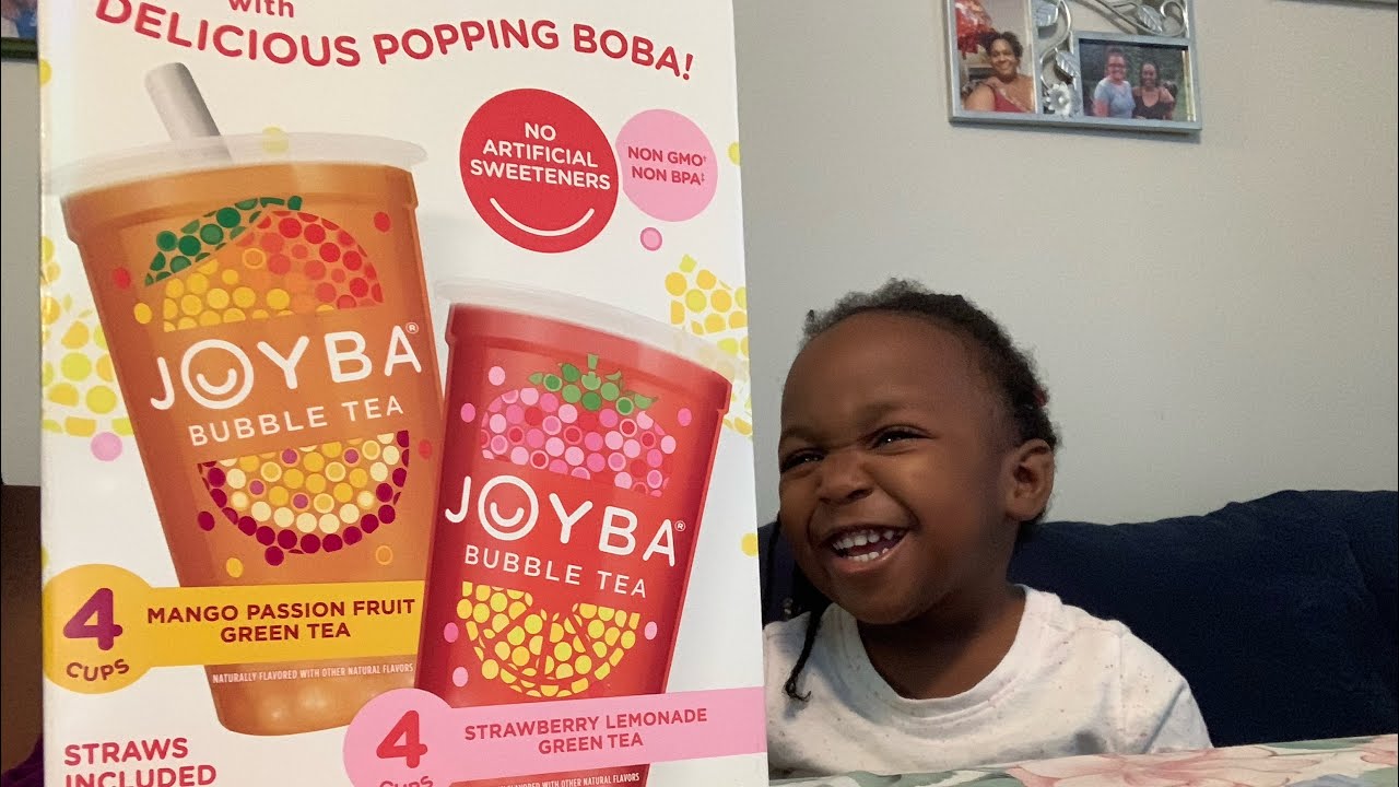 JOYBA BUBBLE TEA(Mango Passion Fruit Green Tea) Review - YouTube