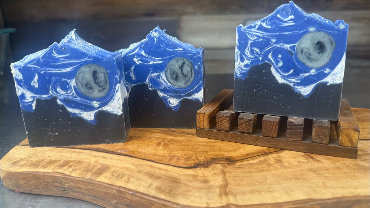 Starry Night Cold Processed Soap - YouTube