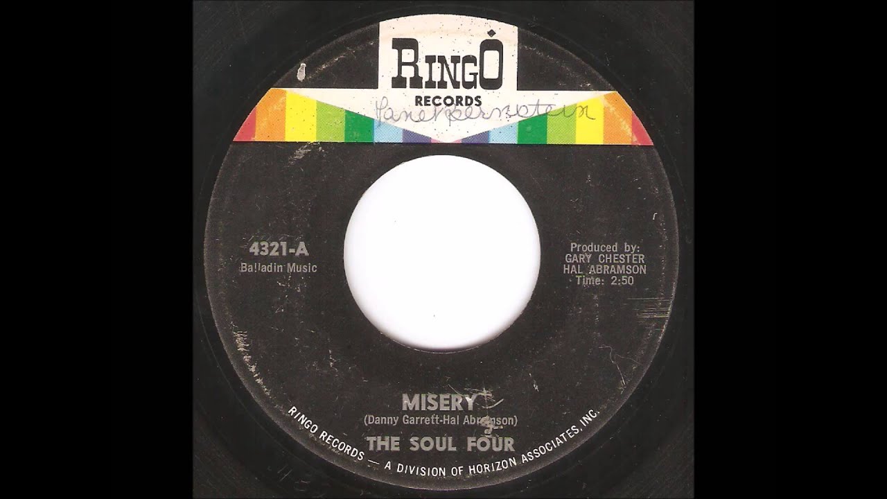 The Soul Four - Misery - 60s Garage Soul - YouTube