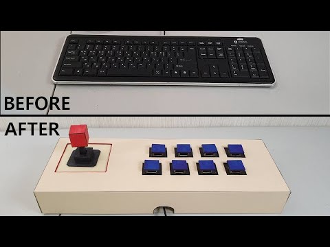How To Make Arcade Joystick From Cardboard And Old Keyboard - YouTube
