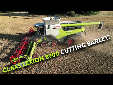 4Kᵁᴴᴰ Harvest 2024: Claas Lexion 8900 TT with Convio 1380 + baling with ...