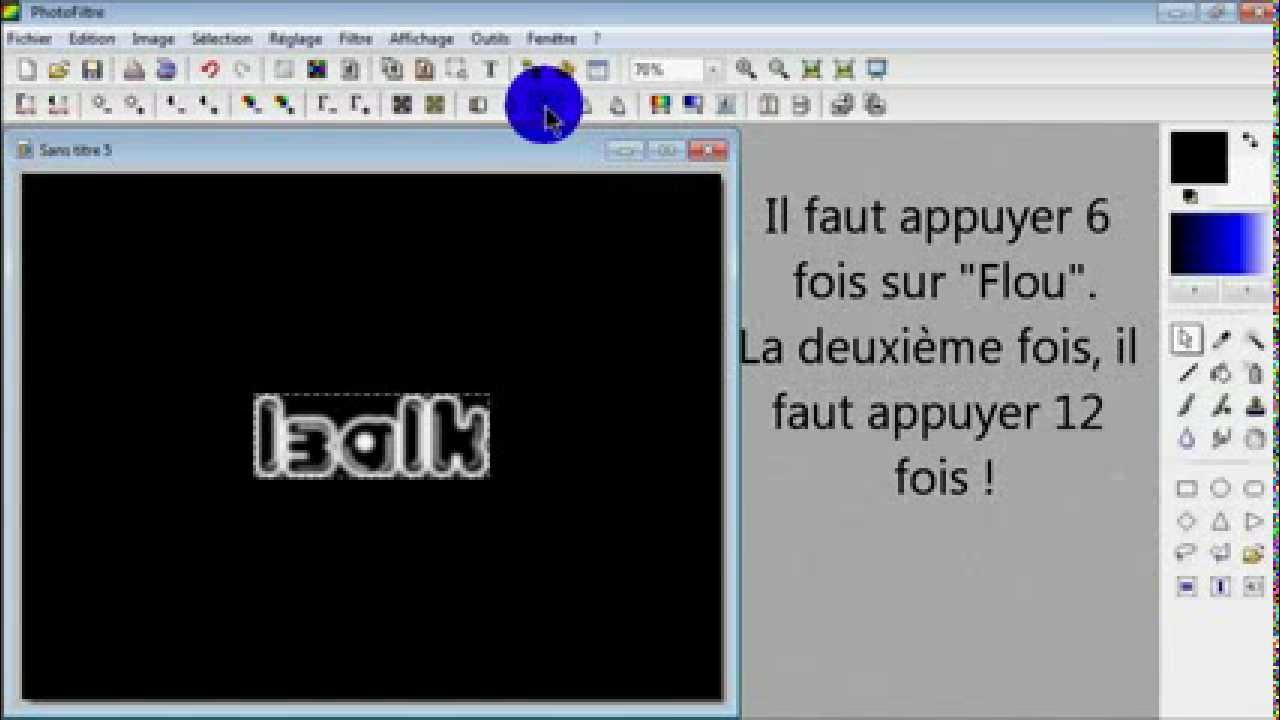 [Tutoriel] Effet "Brillant" sur texte. [PhotoFiltre] - YouTube