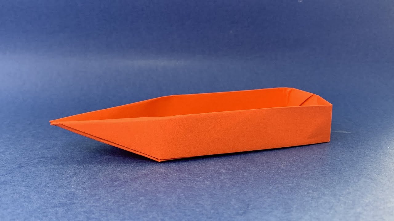 Barchetta Origami | Come realizzare una canoa a Barca di Carta - YouTube
