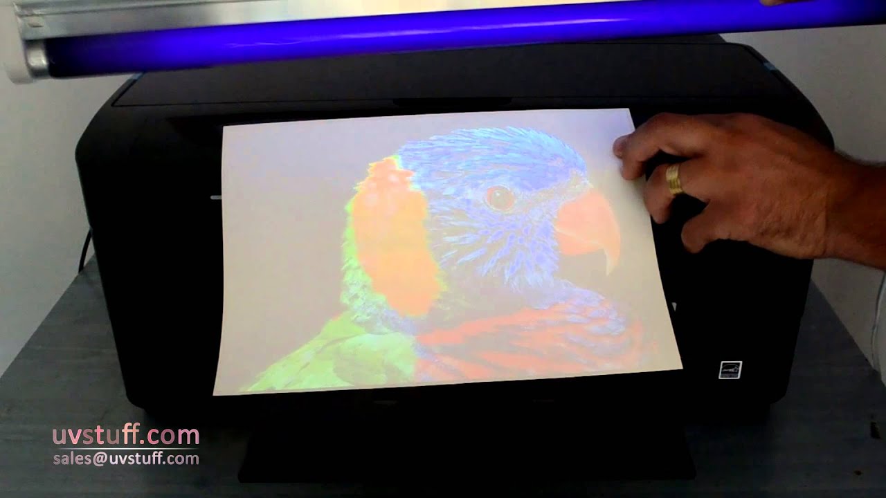How to print invisible with inket printer - YouTube
