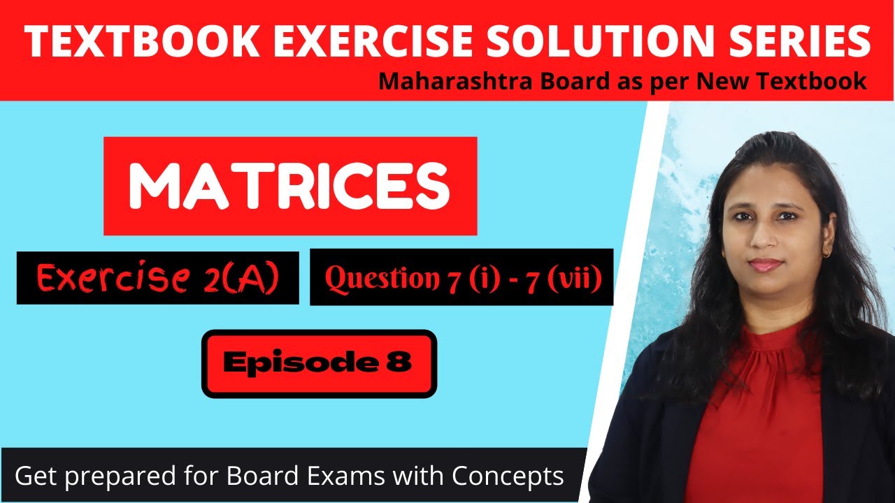 Matrices | HSC New Syllabus 2020-2021 | Class 12 Maths (Part 1 ...