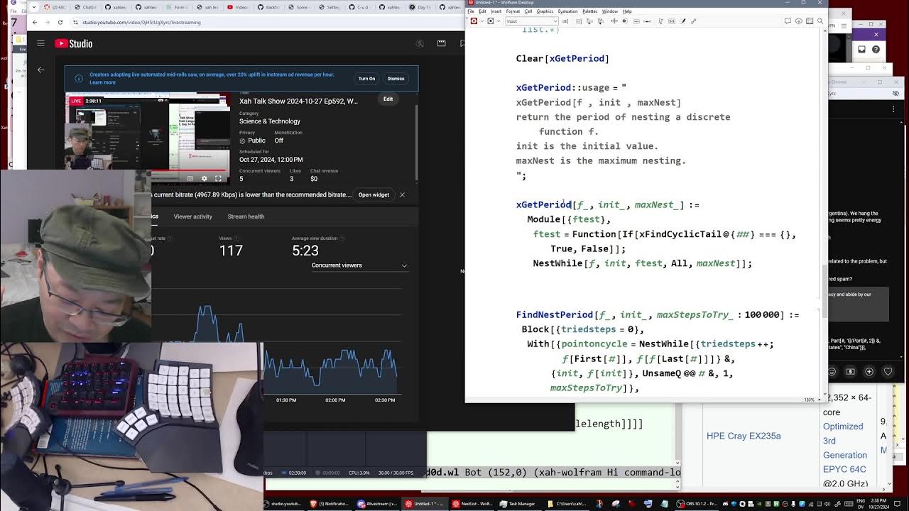 Xah Talk Show Ep592, Wolfram Language, Advent of Code 2023, Day 14 Part 2, Take 3 - YouTube