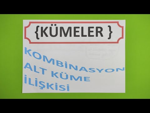 9. SINIF | TYT ÖĞRENCİLERİ | KÜMELER - KOMBİNASYON ALT KÜME  İLİŞKİSİ 📢 1. DÖNEM 1. YAZILI KONUSU