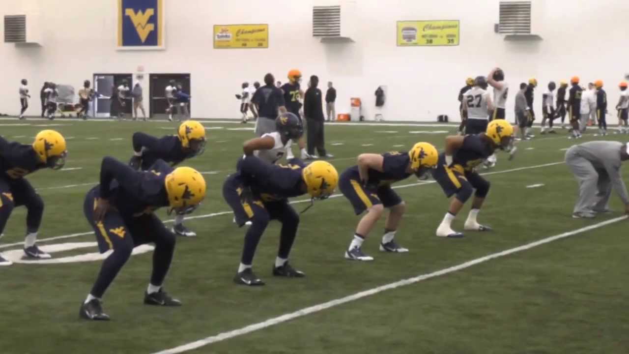 Inside WVU spring football practice 3-3-14 - YouTube