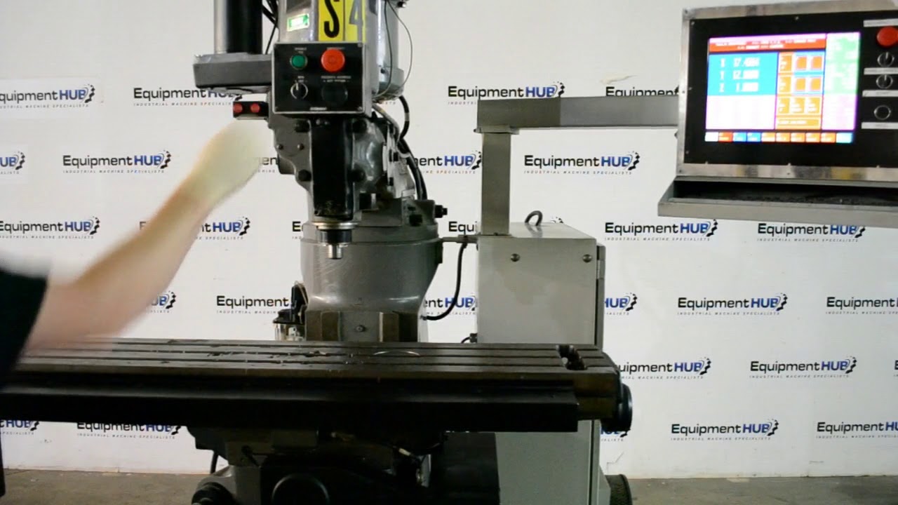 Bridgeport V2XT 9" x 48" 3-Axis DX32 CNC Milling Machine - YouTube