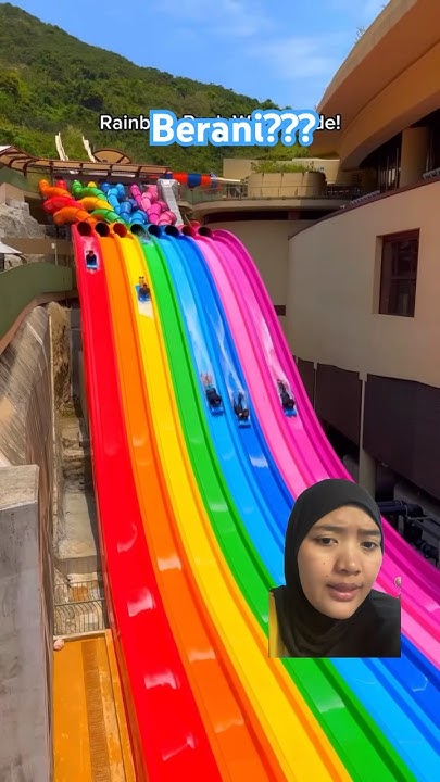 Siapa berani naik prosotan panjang ini #waterpark #waterslide #slide #bigslide - YouTube