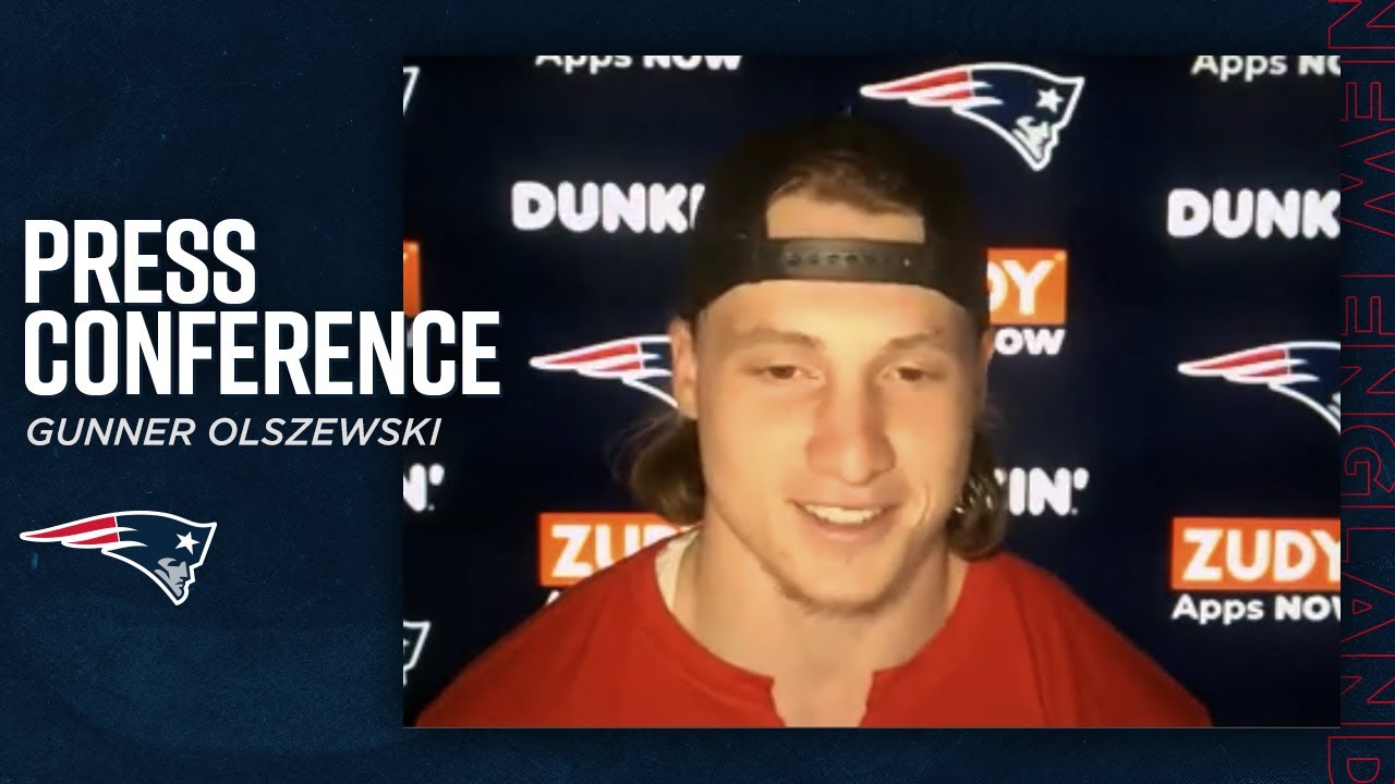Gunner Olszewski Press Conference: Julian Edelman's Retirement & 2021 ...