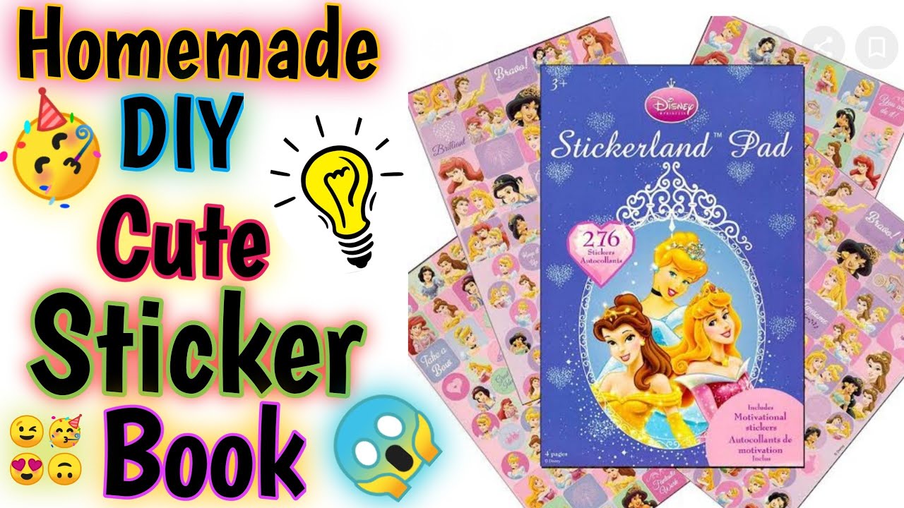 How To Make A Sticker Book Homemade DIY Sticker Book Make Your Own How To Make A Sticker Book Homemade DIY Sticker Book Make Your Own