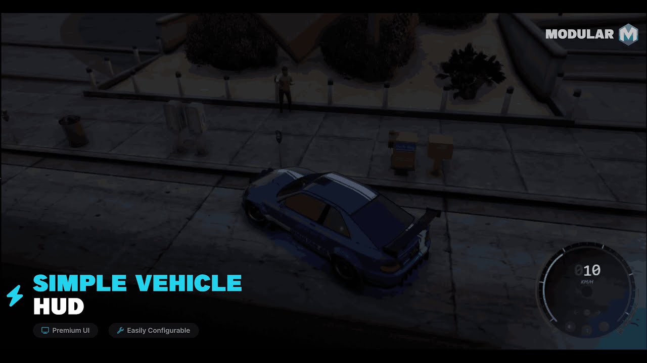 Modular-Vehiclehud | Simple Vehicle Hud for FiveM - YouTube