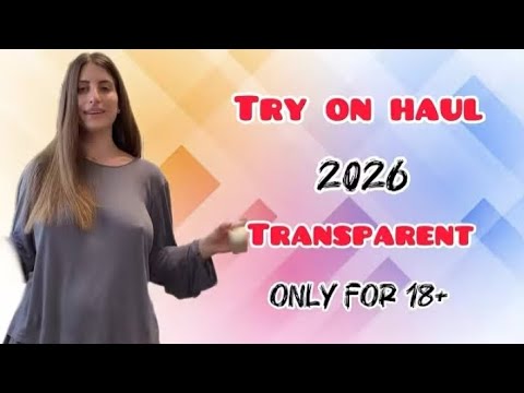 4K Micro Bikini Try On-Haul Transperant | Transperant Lingerie & see-through style  #012