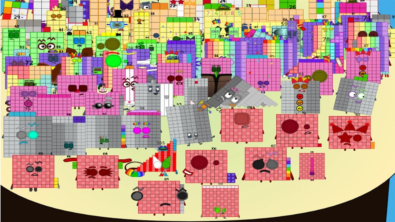 Numberblocks Band 1-110 - YouTube