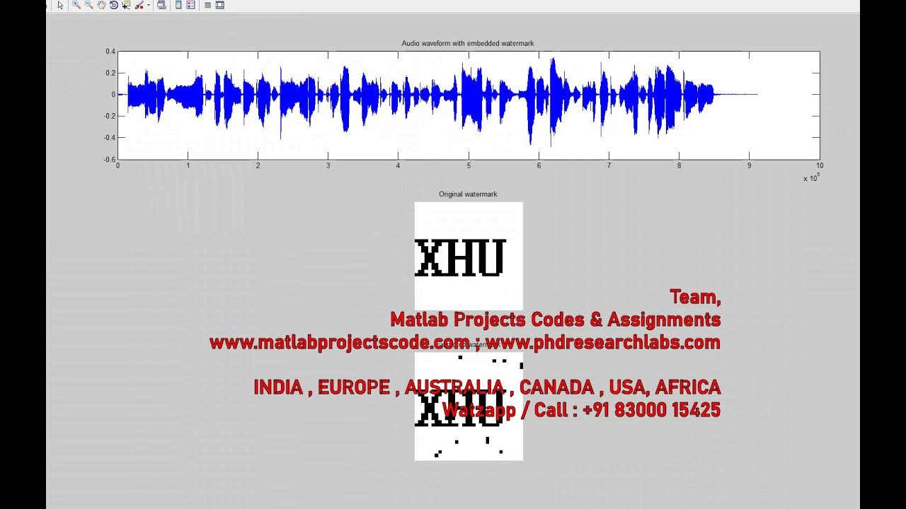 Image Audio watermarking technique matlab code - YouTube