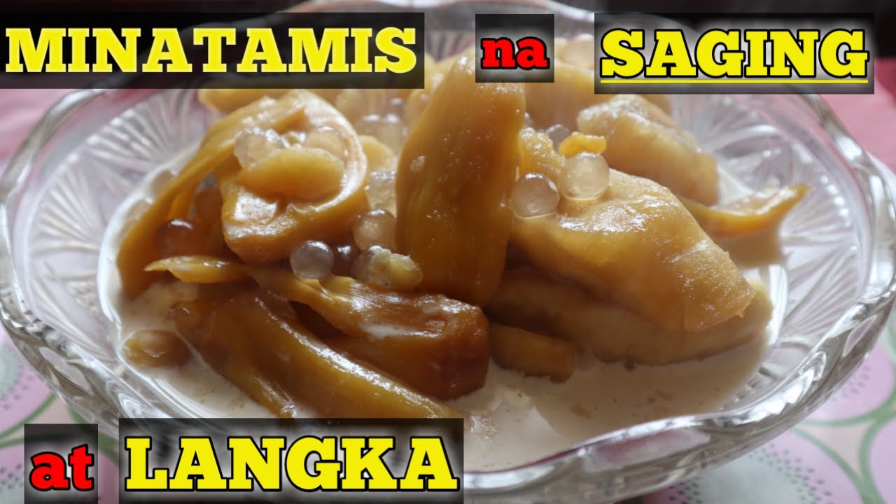 Sweetened banana and jack fruit with tapioca pearls l Pang Negosyo l ...