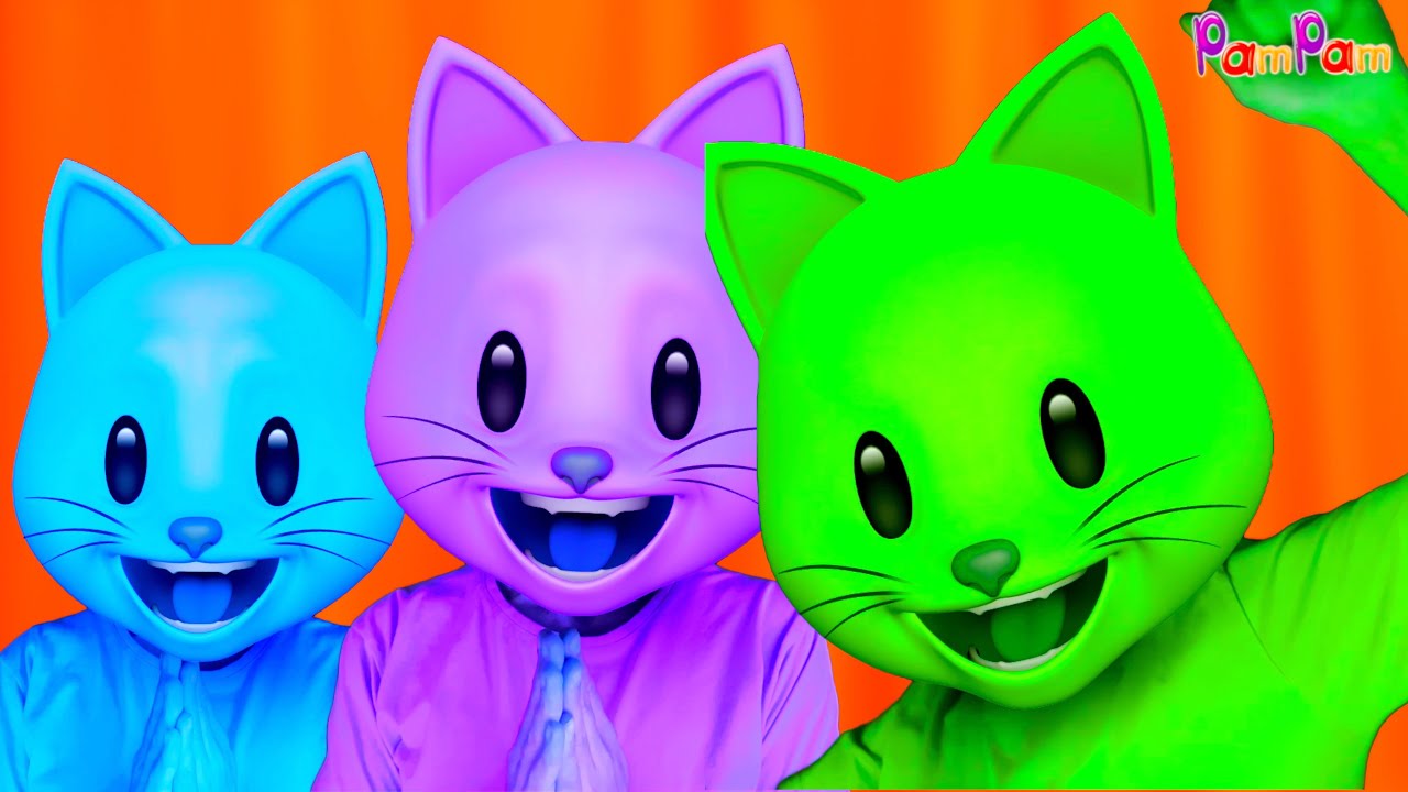 Color Cats 😻😻😻- PamPam Family | Kids Songs Nursery Rhymes - YouTube