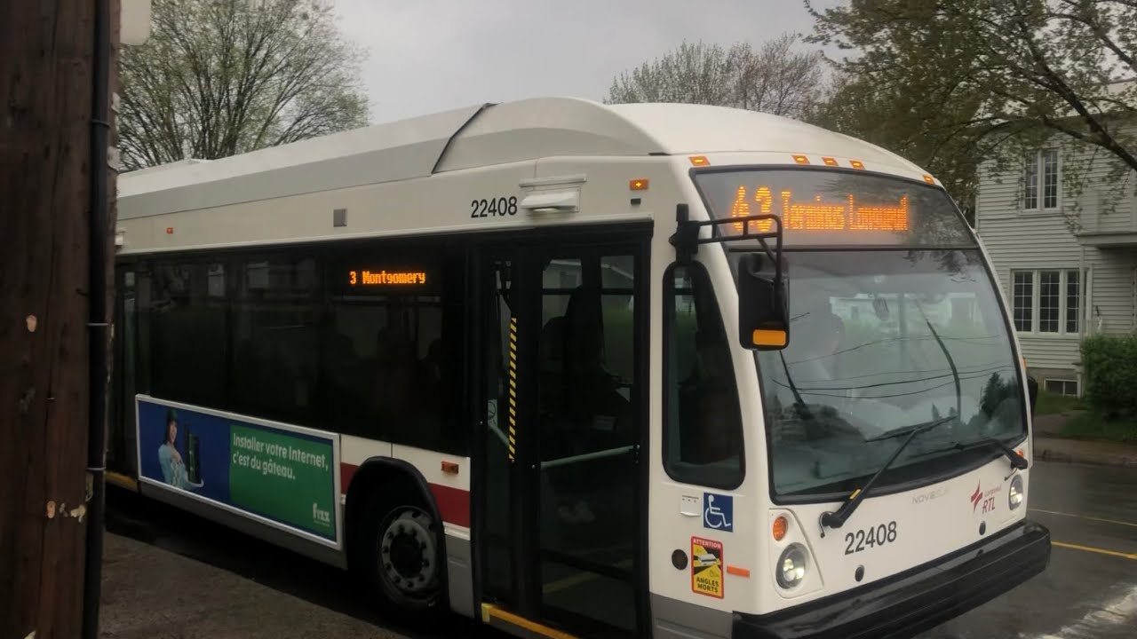 RTL Longueuil 2024 Novabus LFS HEV Hybrid #22408 Quick Ride on Route 3 ...