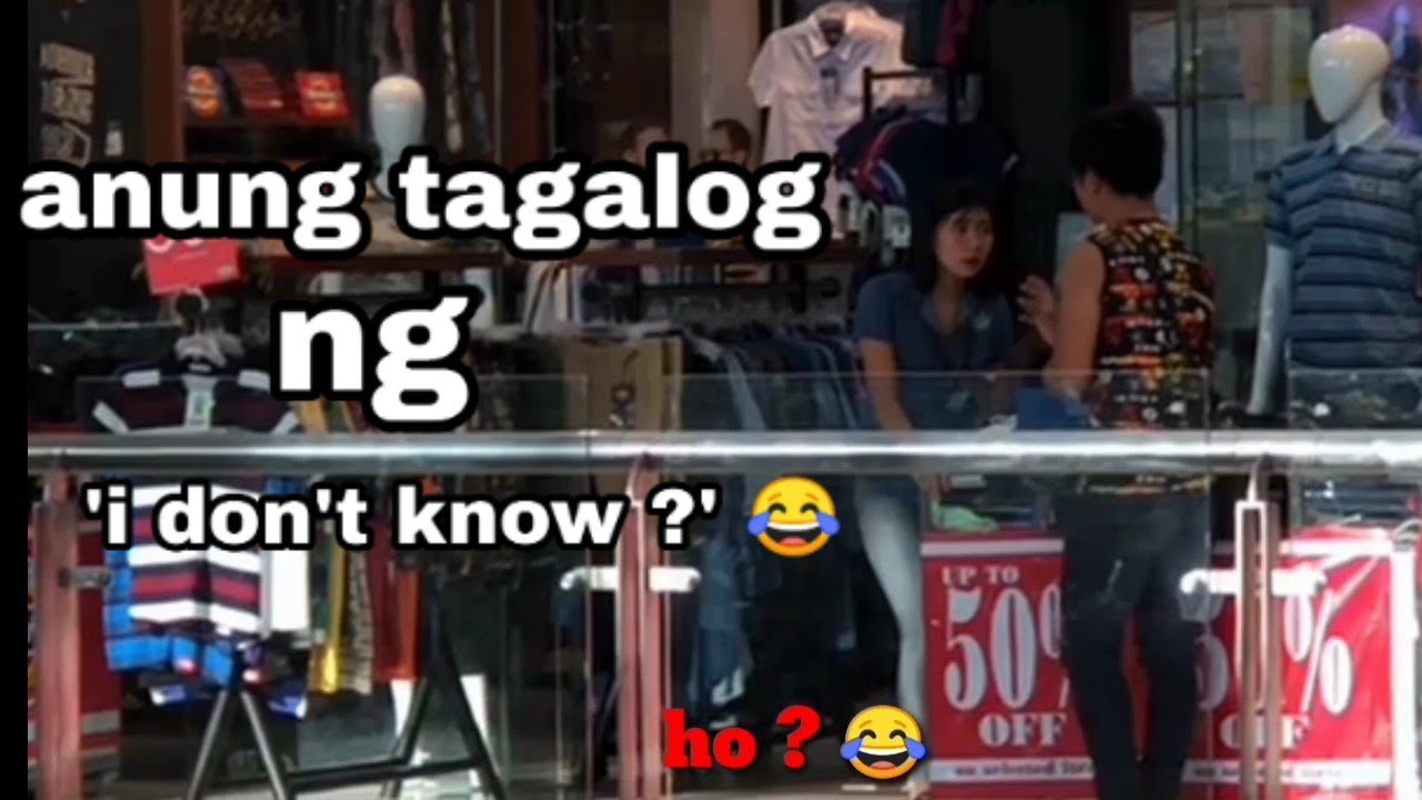 Anung Tagalog ng 'i don't know ?' Prank 😂😂😂 - YouTube