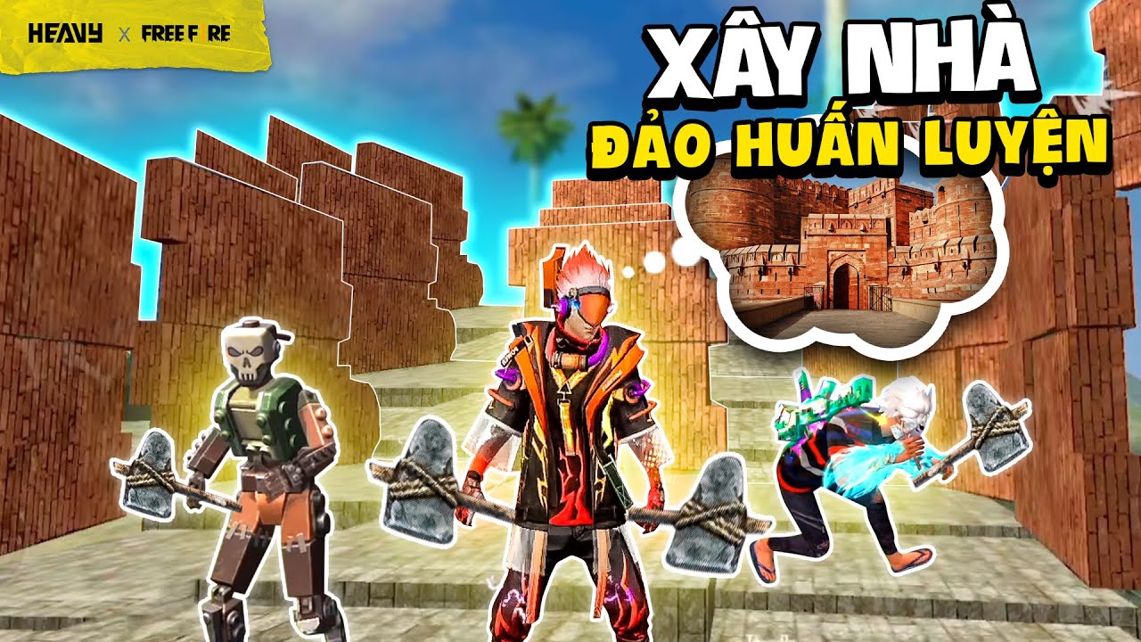 Cuộc thi xây nhà ai đẹp nhất trong chế độ huấn luyện | HEAVY Free Fire ...