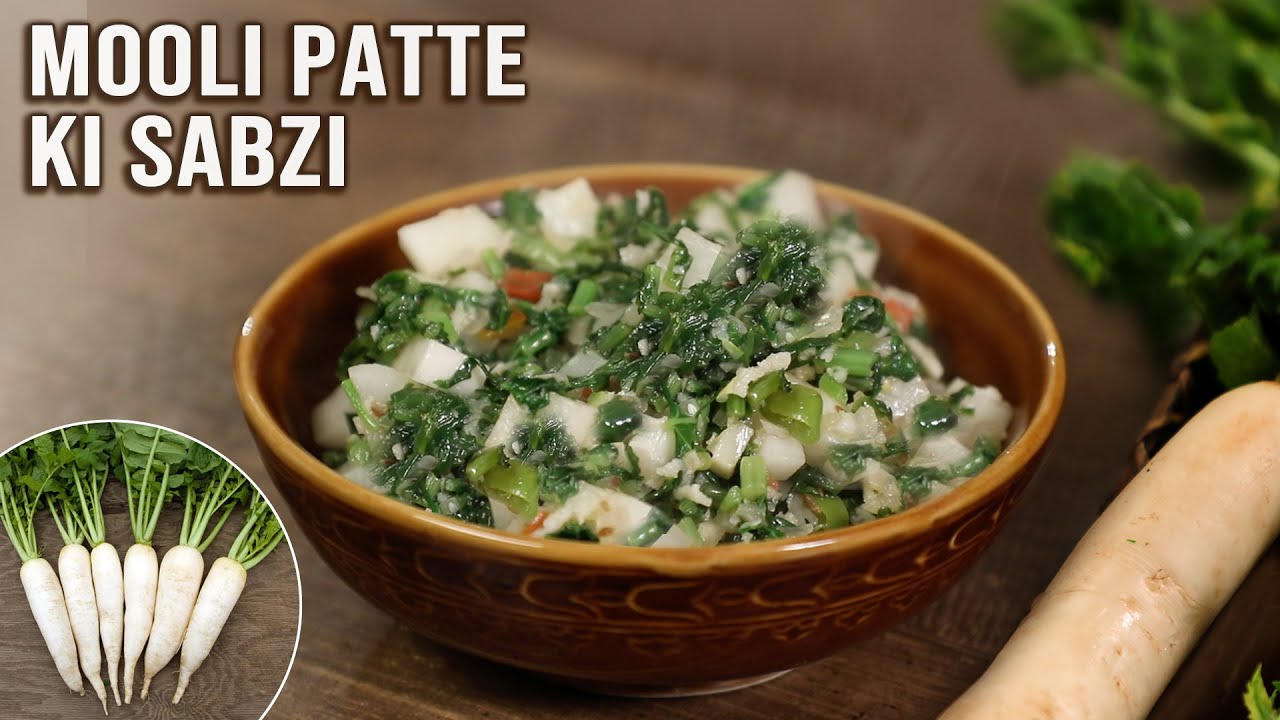 Mooli Patte ki Sabzi Recipe | Healthy Radish Leaves Sabzi | Lunch Box ...