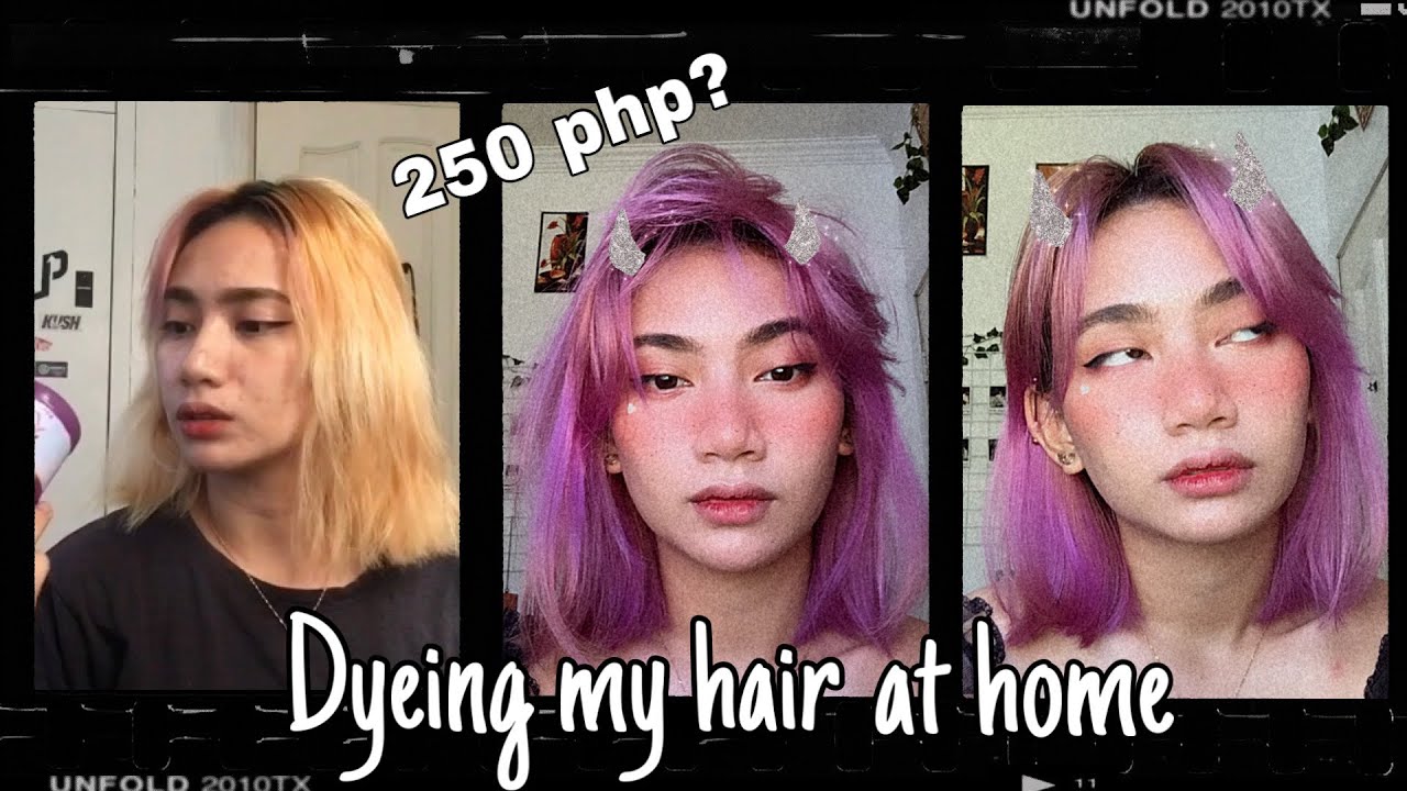 DYEING MY HAIR PURPLE (THE BEST HAIR DYE) | Philippines - YouTube