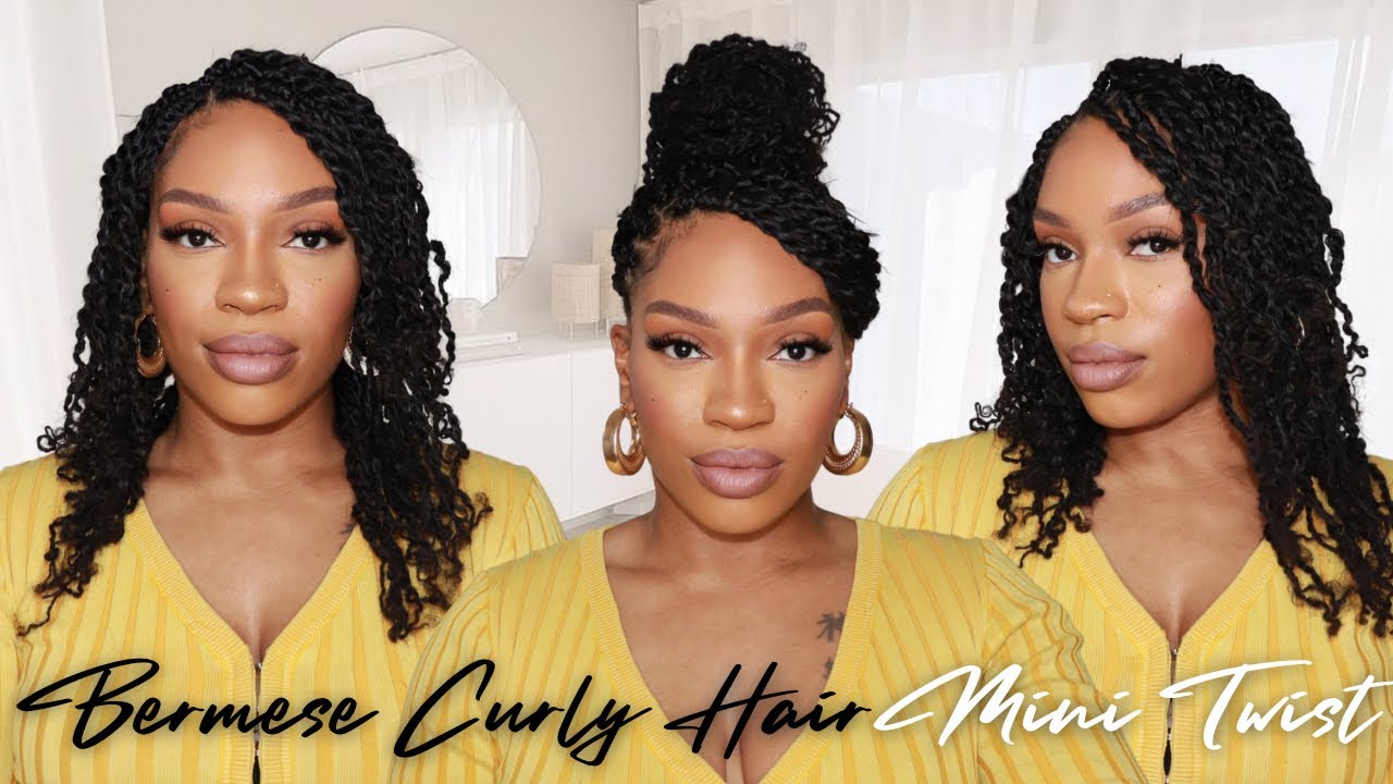 HOW TO: DIY Mini Twists By Using Curly Bulk Human Braiding Hair Ft ...