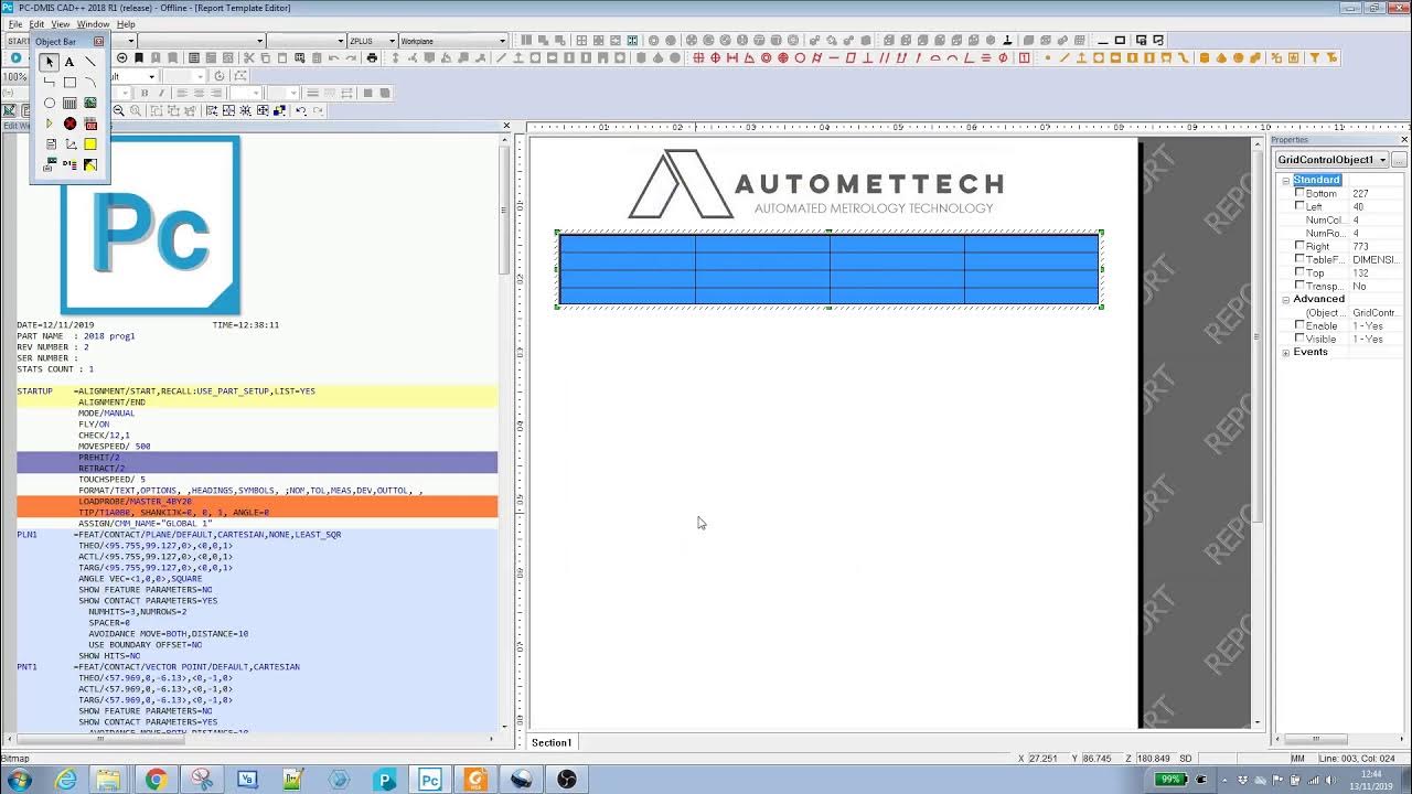 PC-Dmis Report Header (Part1) - YouTube