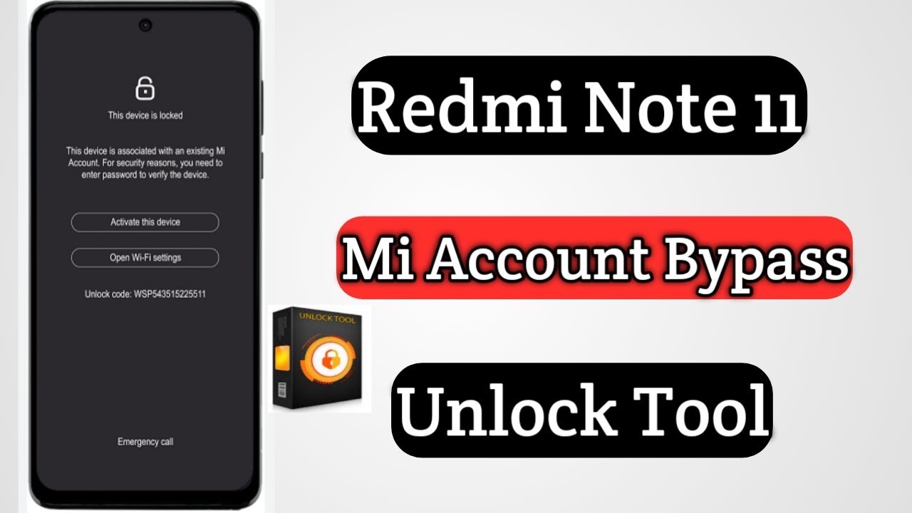 Xiaomi Redmi Note 11 Mi Cloud Bypass Unlock Tool - YouTube