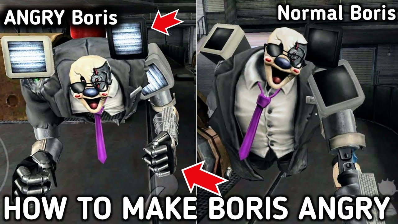 How To Make Boris Angry In Ice Scream 8 | Normal Boris Vs Angry Boris ...