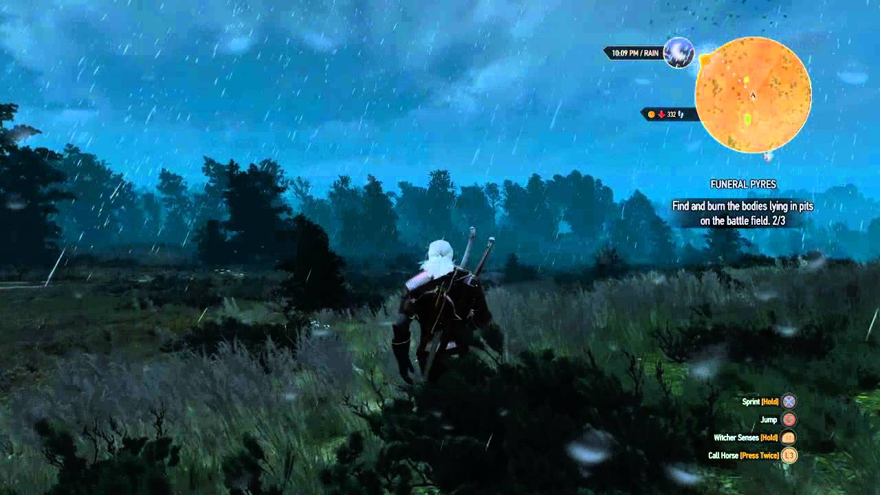 The Witcher 3 Wild Hunt: Rain Effects. PS4 Gameplay. - YouTube