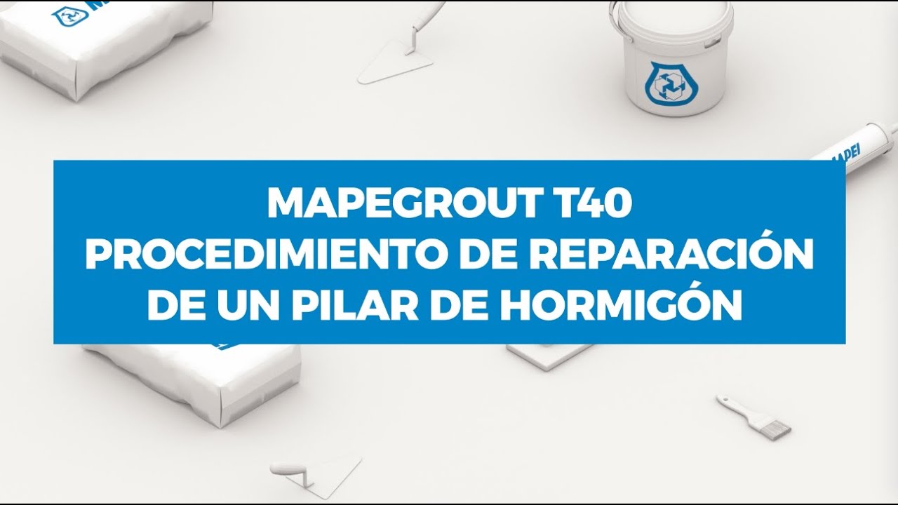 🔵#MAPEGROUT T40, #Mortero tixotrópico, fibrorreforzado para el ...