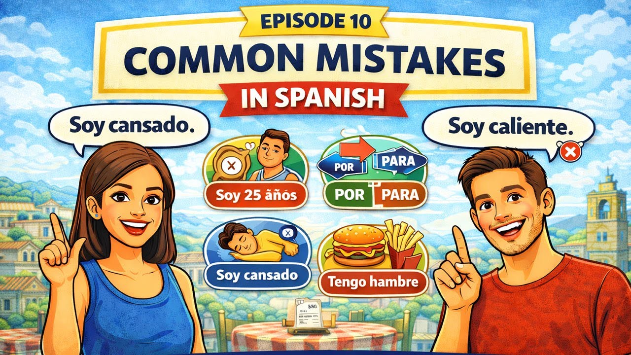 Common Mistakes in Spanish | Spanish in Five - YouTube