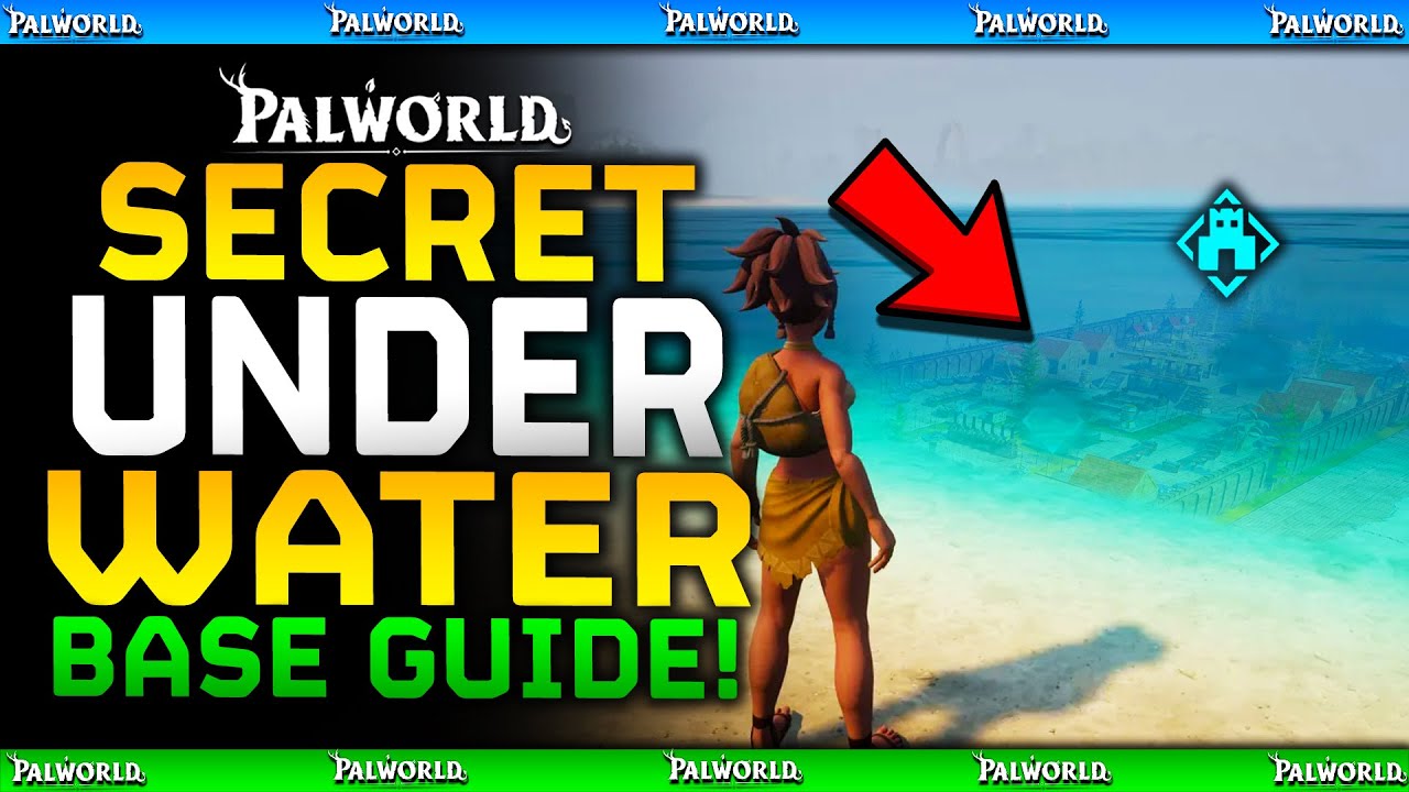 How To Build SECRET UNDER WATER BASE - GLITCH Tutorial - Palworld Feybreak Base Building Guide ...